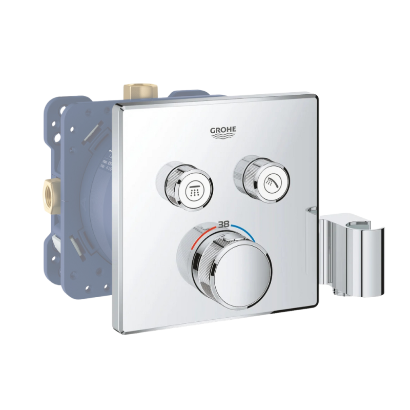 GROHE - Mitigeur douche encastré 2 sorties Grohtherm SmartControl ...