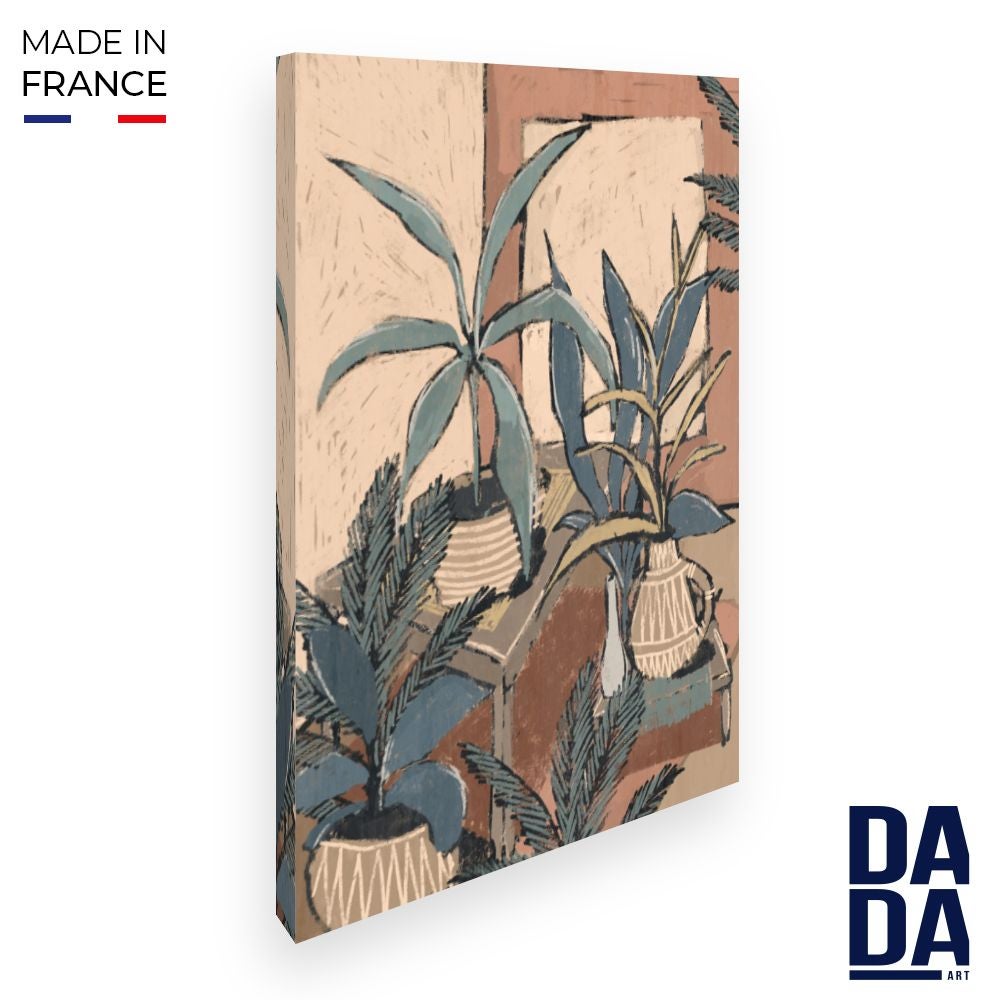 Toile Plantes en pots / 50x70cm / Fabriqué en France / DADA ART | Leroy ...