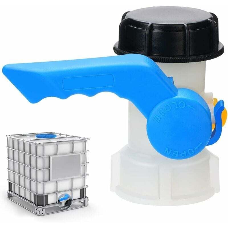 Vanne Cuve 1000L Plastique, Adaptateur IBC 60mm S60x6 Adaptateur ...