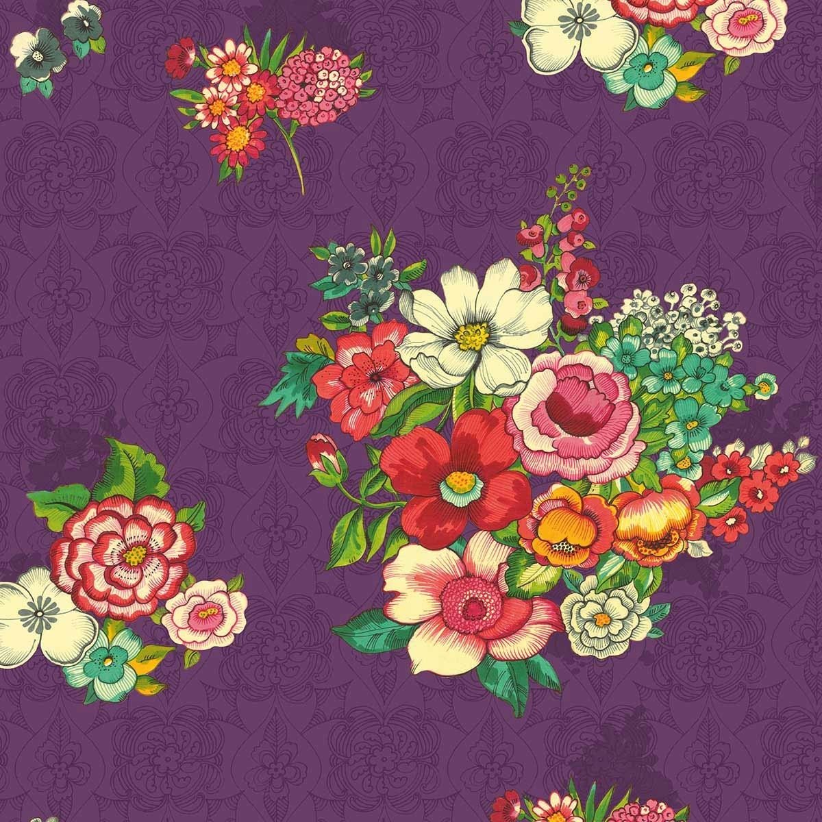 Toile outdoor de transat-chilienne prête à poser HANAMI violet | Leroy ...