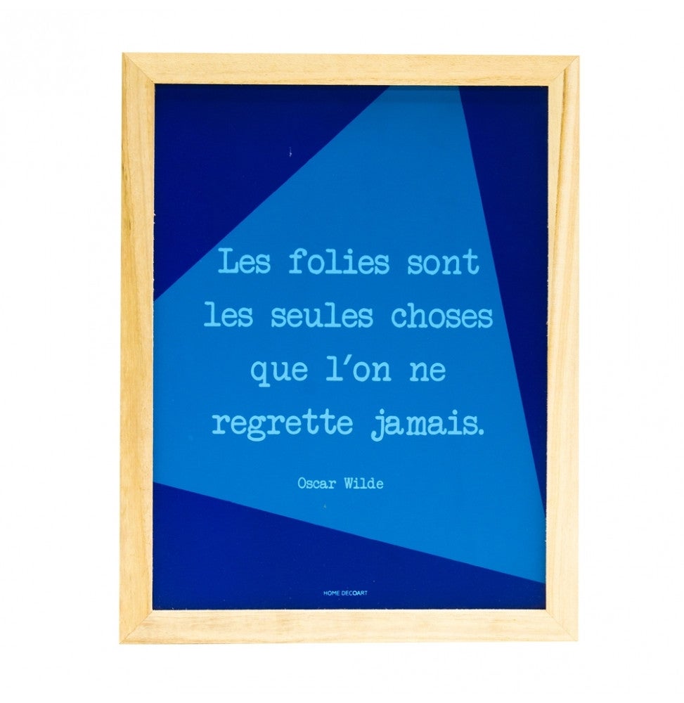 Tableau - Les folies - Bleu | Leroy Merlin
