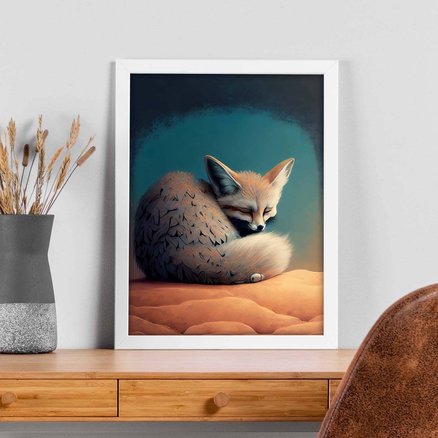 Poster Di Fennec Fox In Stile Precisionismo Illustrazioni Di Animaletti ...