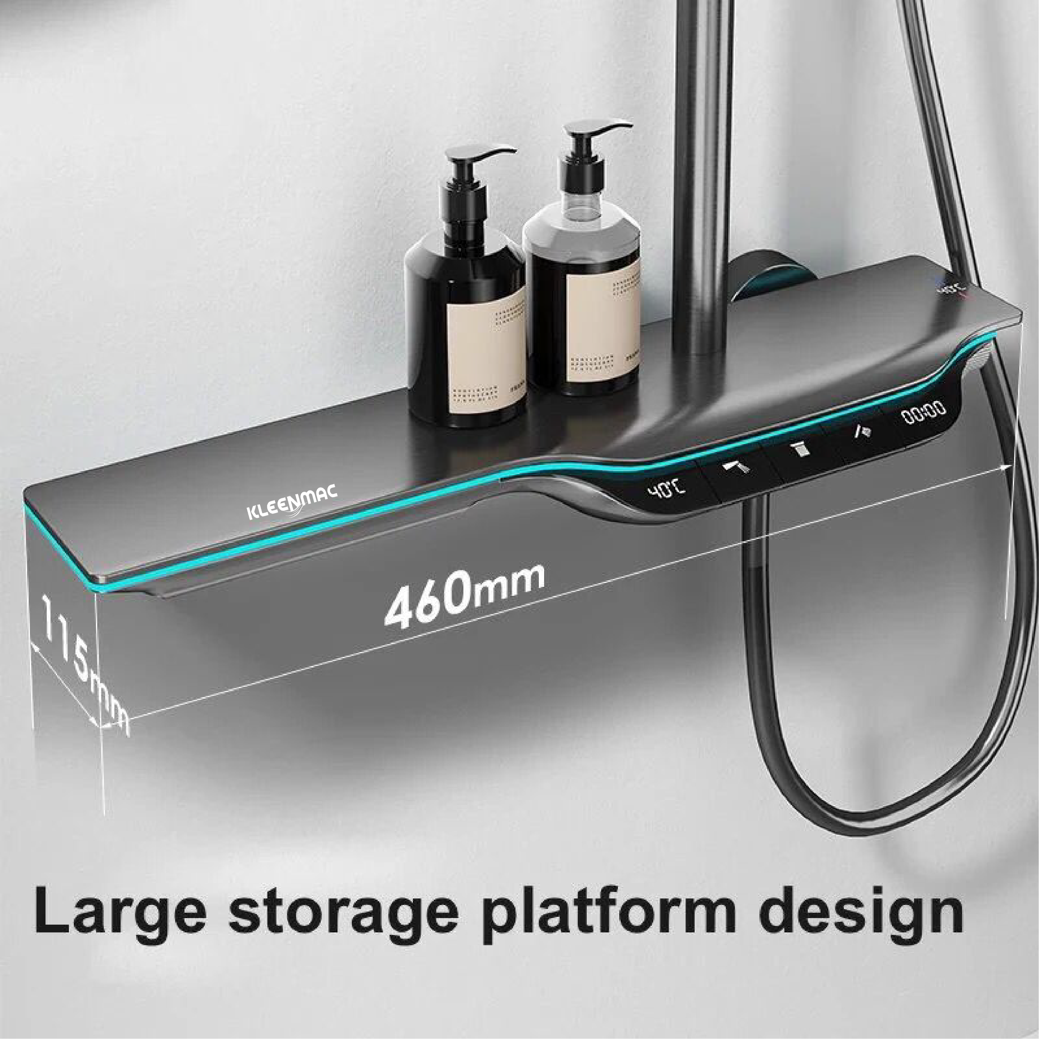 Kleenmac set de ducha termostático inteligente con pantalla digital ...