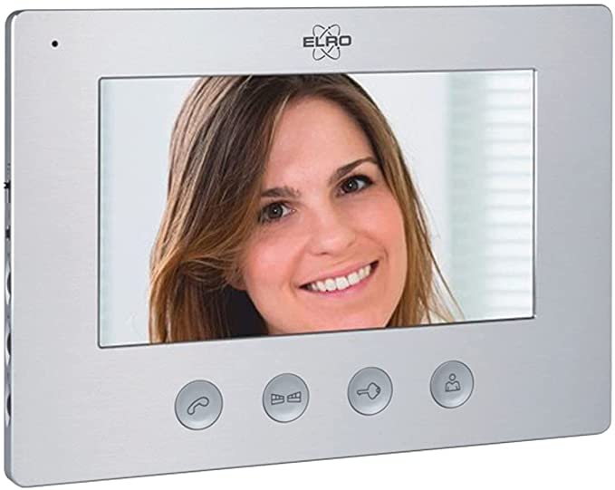 ELRO DV477W-M Écran intérieur supplémentaire 7" (18 cm) pour interphone vidéo ELRO de la série ...