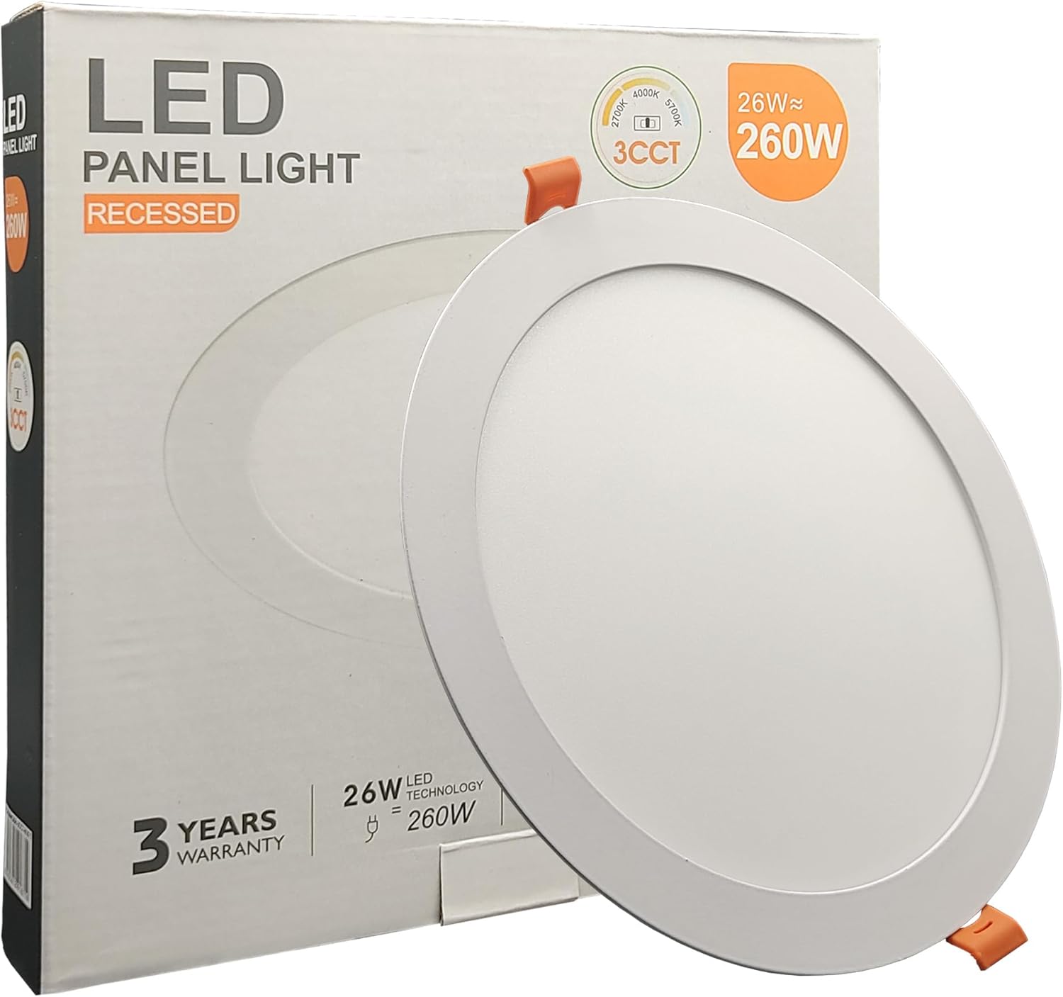 Downlight Circulaire 24cm, 26W (260W), 2800Lm, Spot Encastré Osram ...