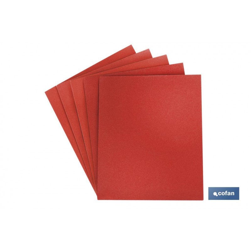 Lija de Madera y Pared con granos de 40 a 180 COFAN - 50 unidades ...