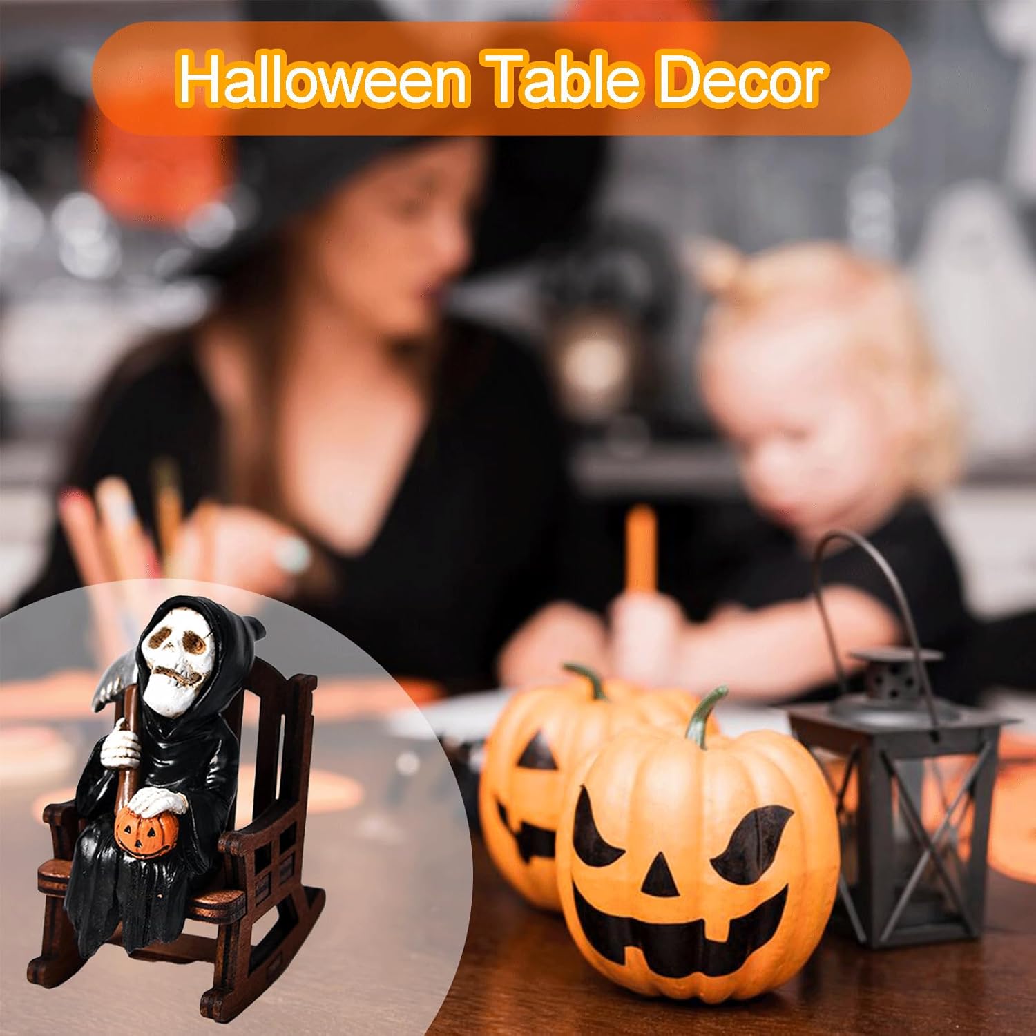 1 pièce (Faux de la Faucheuse) statue miniature Statue de la Faucheuse ...