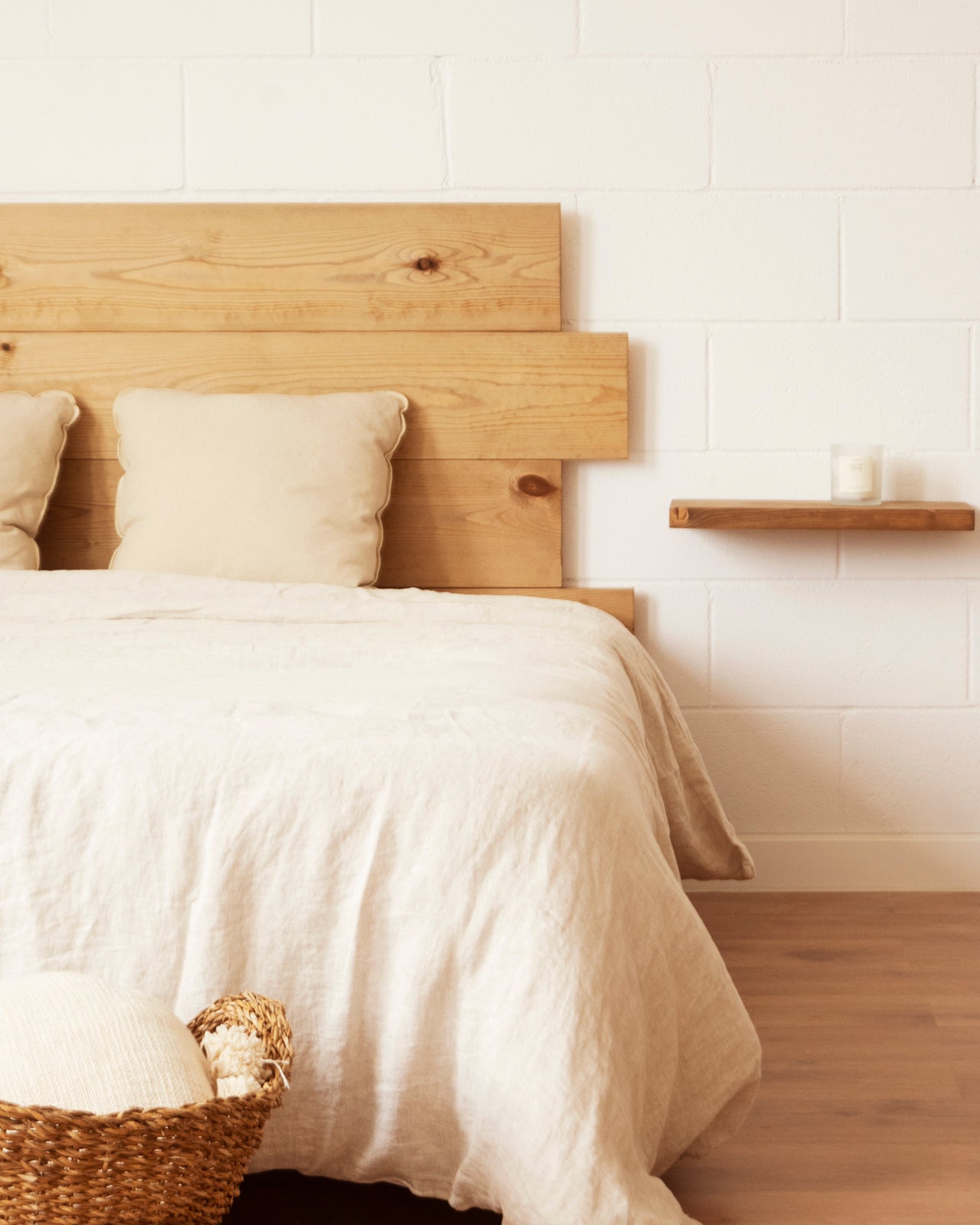 HAK - Table de chevet en bois couleur chêne foncé 45x3,2x19,7cm ...