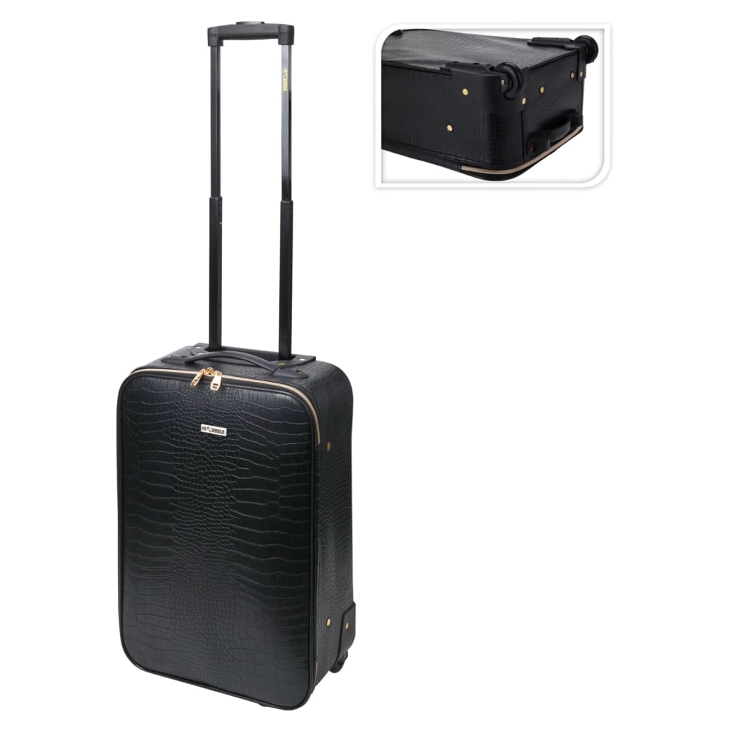Maison Exclusive - Valise design crocodile 28 L noir | Leroy Merlin