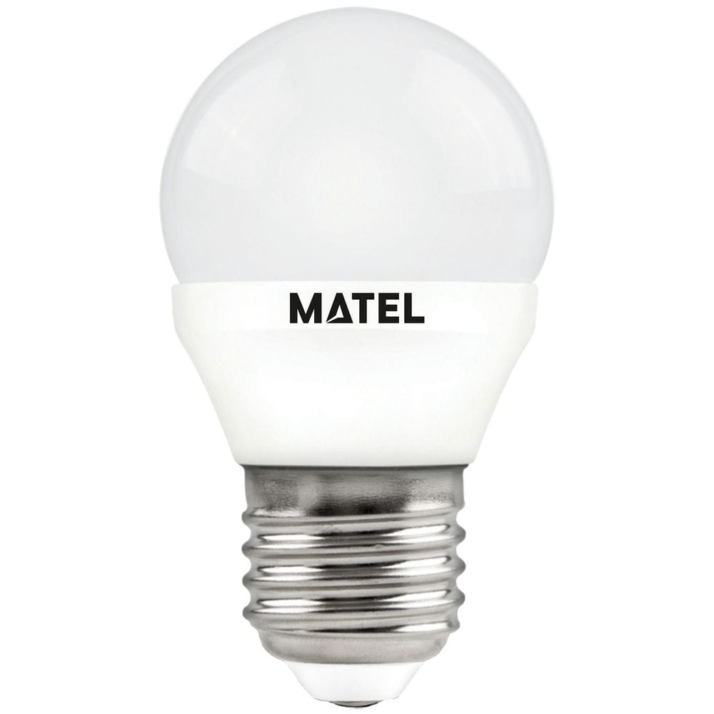 Ampoule led sphérique e27 5w en métal neutre (3 intensités) | Leroy Merlin