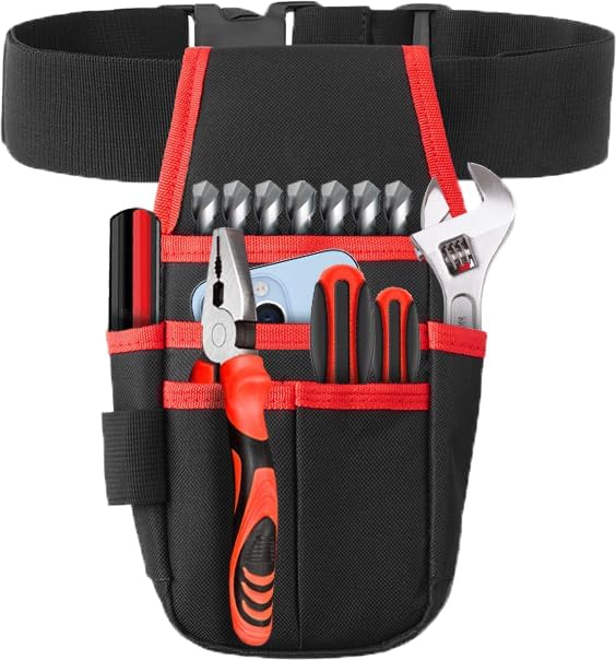 (rouge) Sacoche à Outils Professionnelle, Ceinture à Outil d ...
