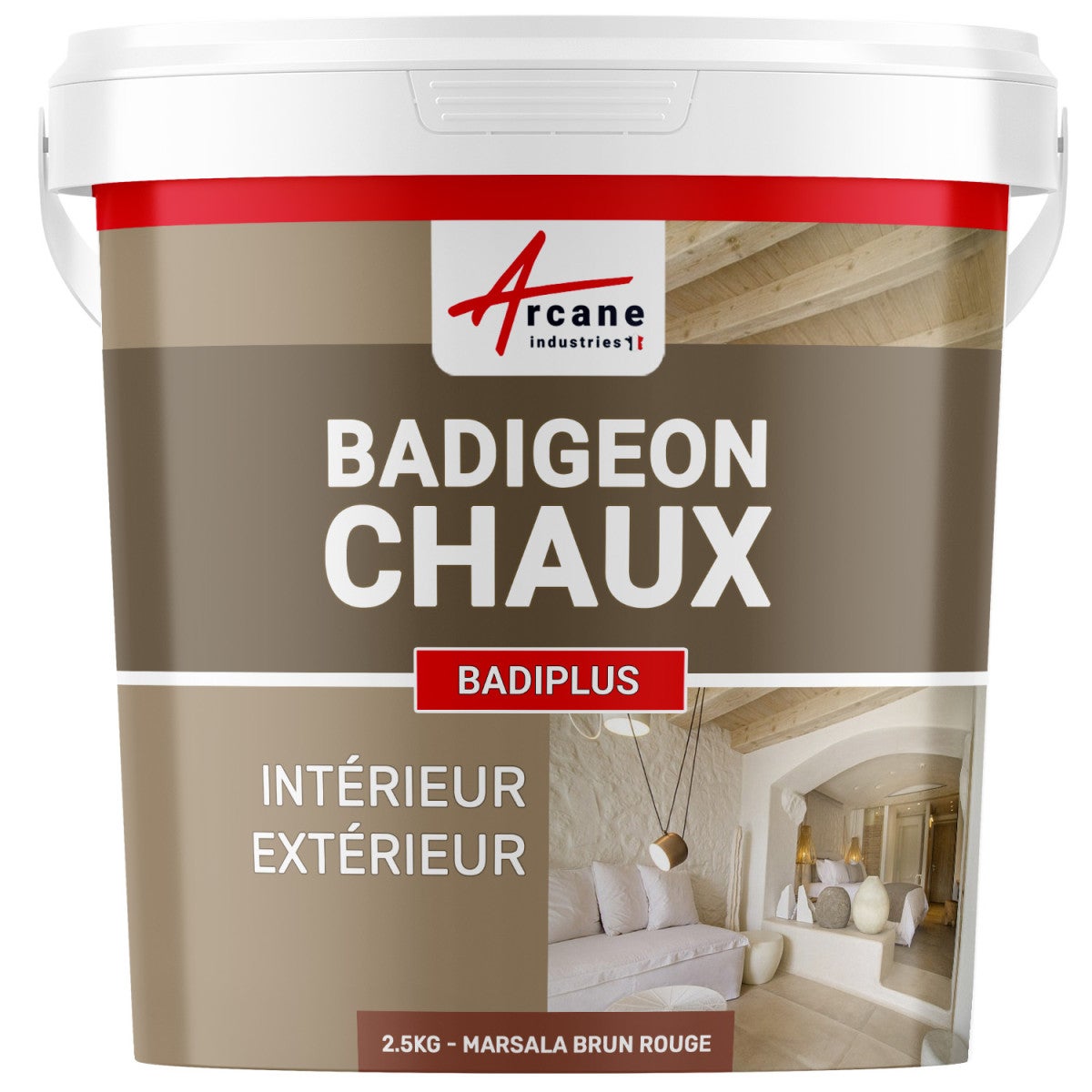 Cal a brocha para paredes exteriores e interiores - BADIPLUS - 2,5 kg ...