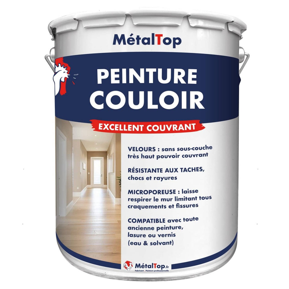 Peinture Couloir - Jaune mais - RAL 1006 - 1 L - Métaltop | Bricoman
