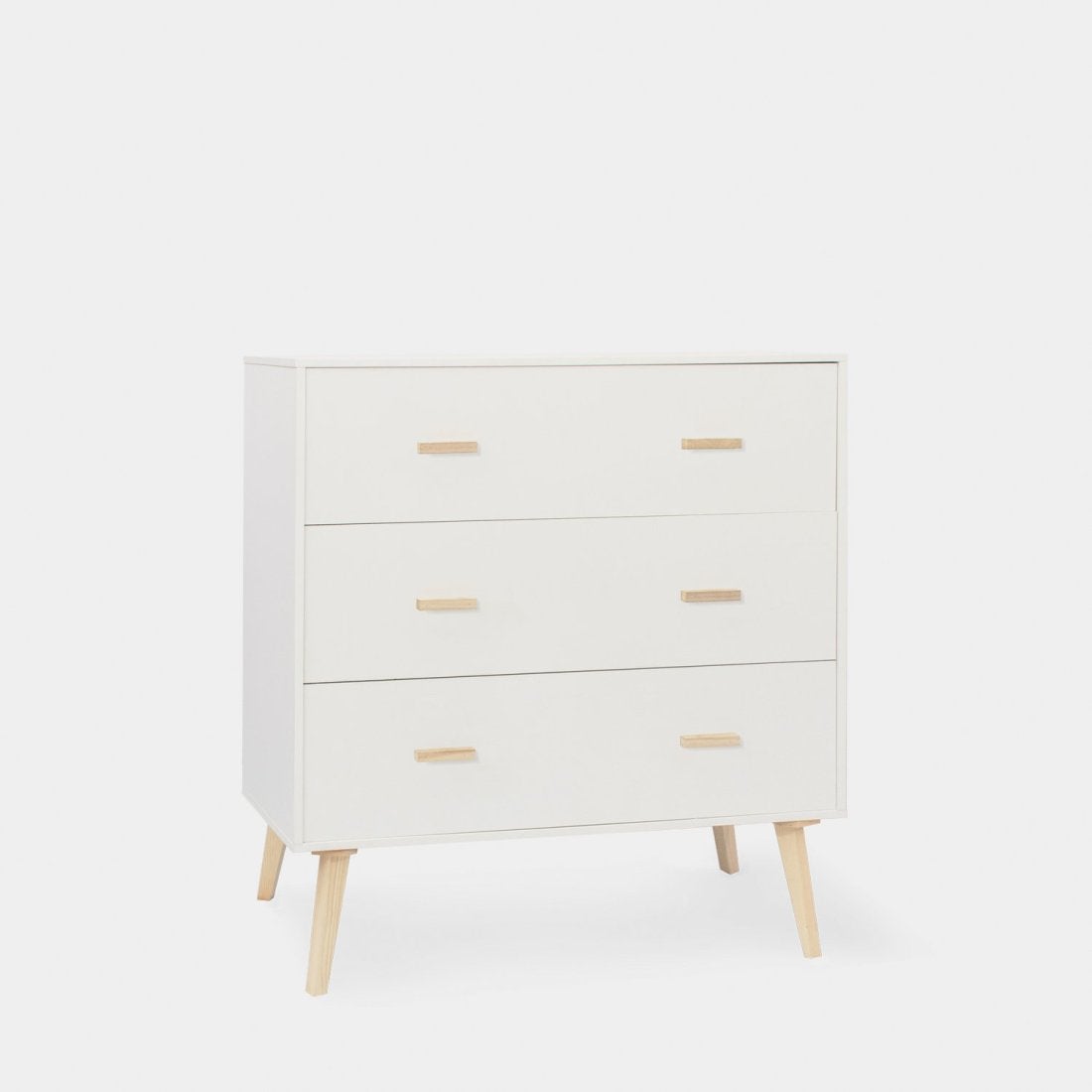 Commode à 3 tiroirs en bois blanc Laren | Leroy Merlin