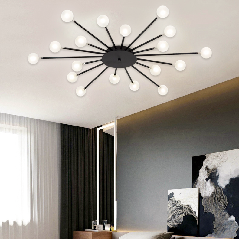 Lámparas de techo LED, Lámpara Sputnik moderna, Lámpara de araña LED de ...