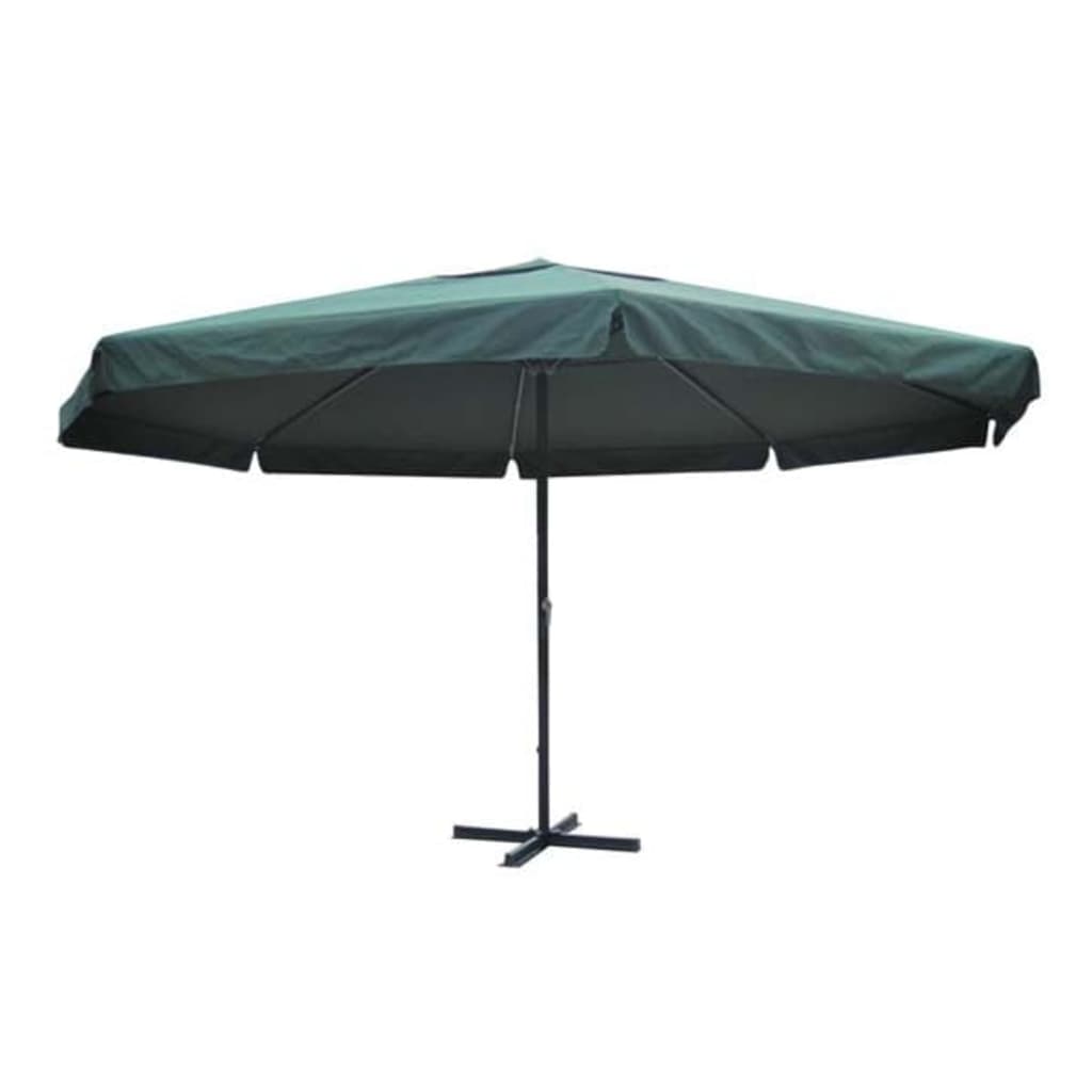 Parasol aluminium vert 500 cm | Leroy Merlin