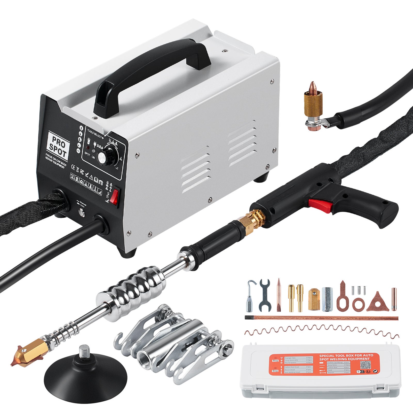 SucceBuy Kit de réparation de bosses pour soudeuse à goujon, 1,8 kW ...