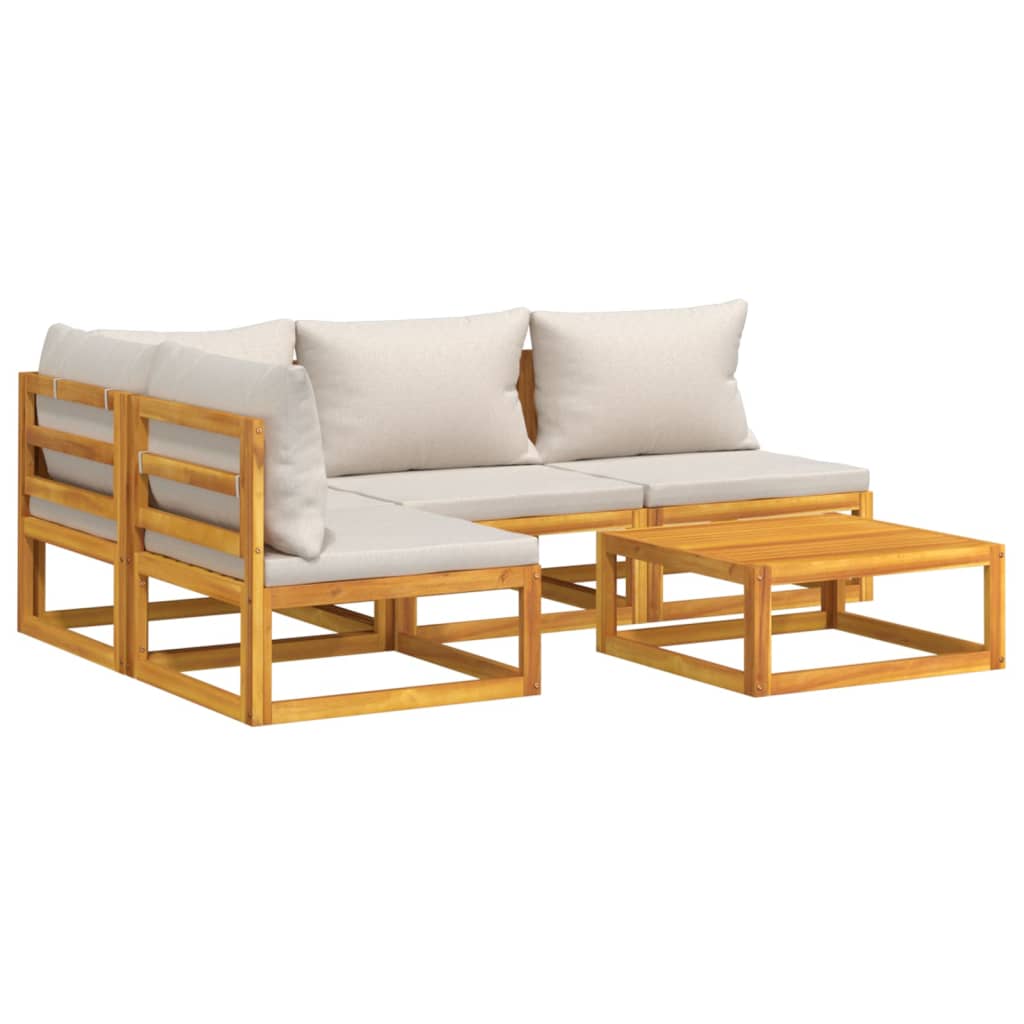 Muebles de jardín muebles de exterior juego de muebles de 5 piezas con ...