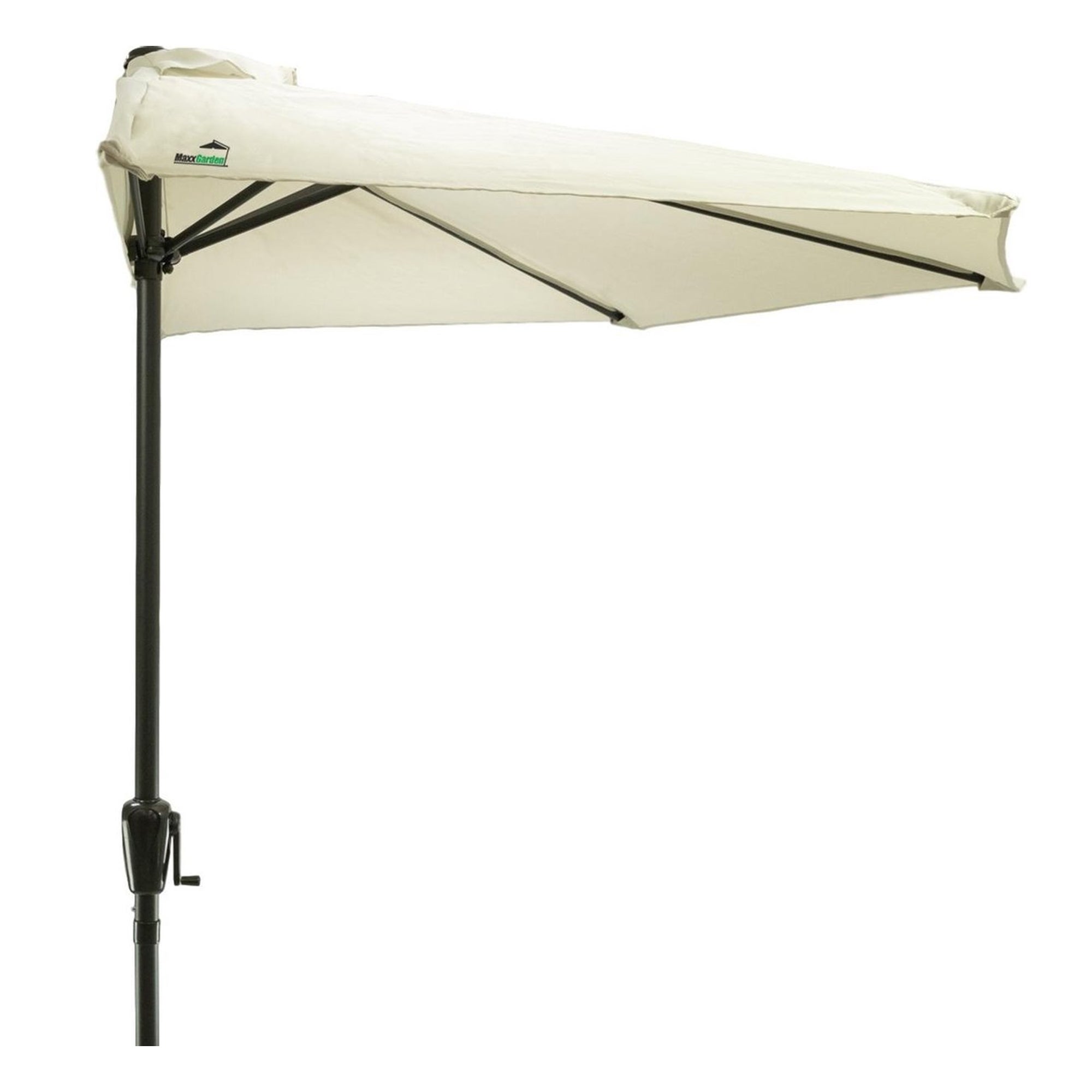 MaxxGarden Parasol de balcon demi-rond Ø270 cm - Parasol de balcon ...
