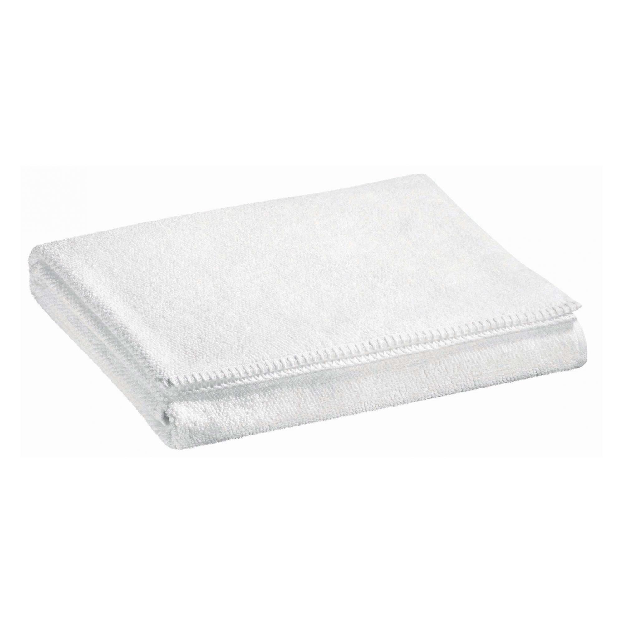 Drap de bain Bora blanc 90 x 150 cm Vivaraise | Leroy Merlin