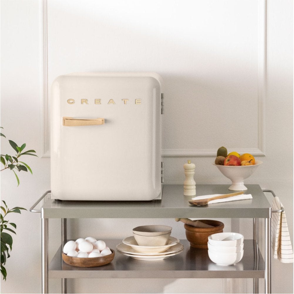 RETRO FRIDGE 50 OR - Réfrigérateur 48L Beige | Leroy Merlin