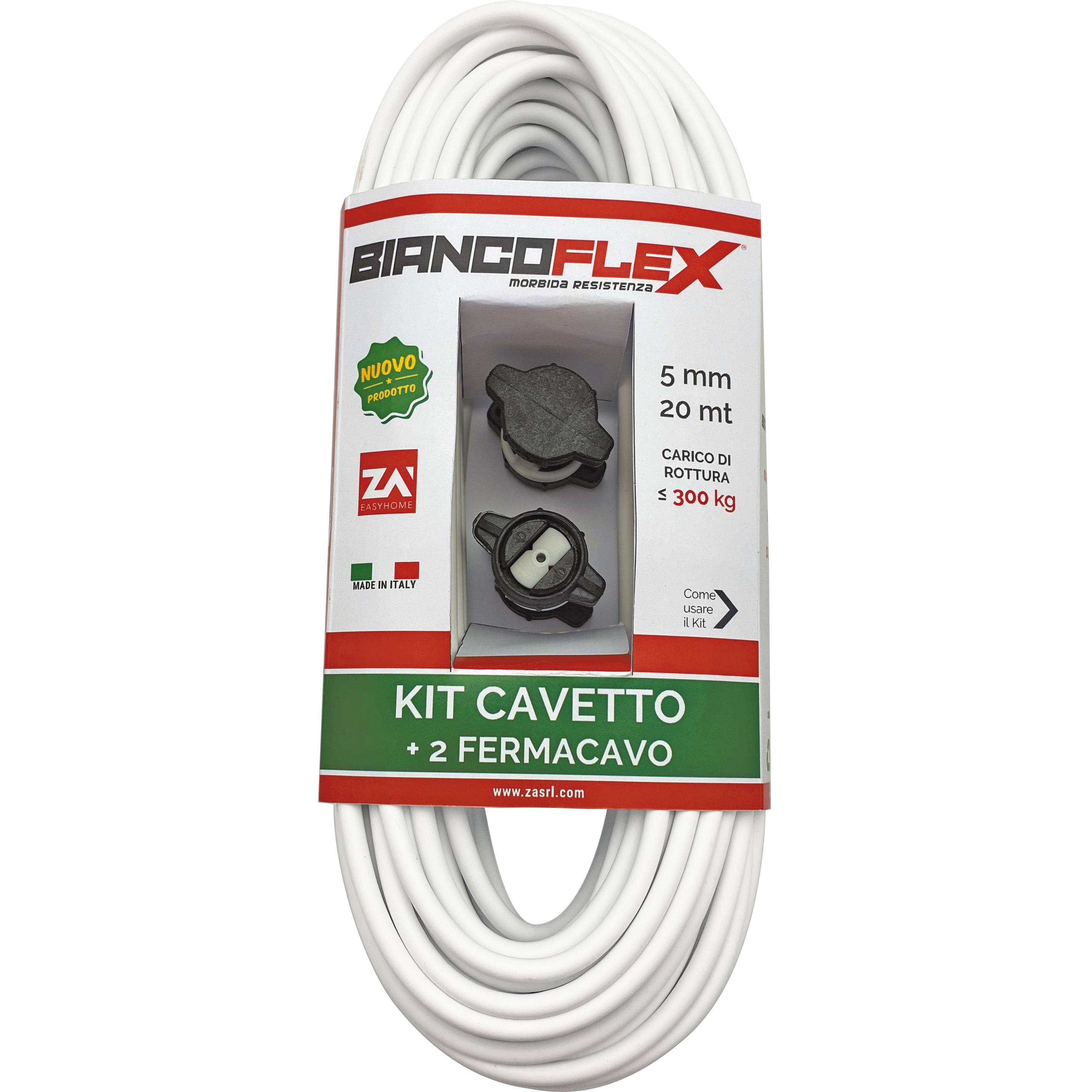 Conf.filo stendibianch. biancoflex avec clips de câble | Leroy Merlin