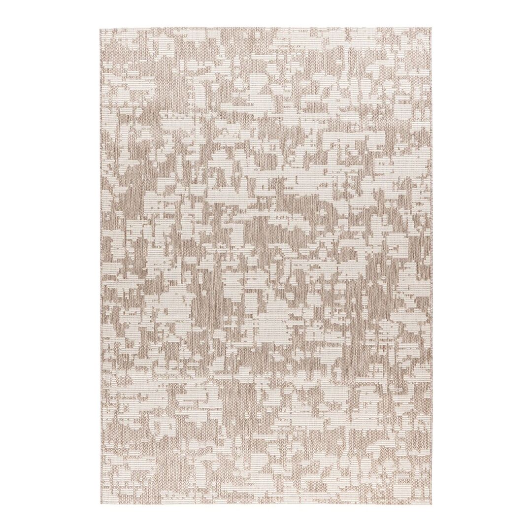Tapis design en polypropylène Taupe 200x290 COSMO | Leroy Merlin