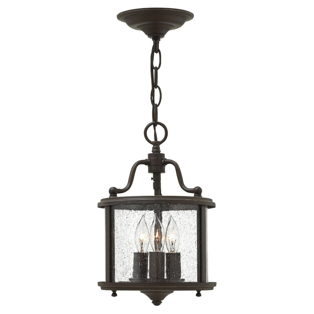 Suspension Gentry, bronze vieilli et verre, petite | Leroy Merlin
