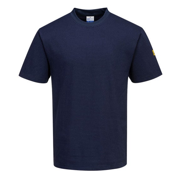 Camiseta de trabajo ESD, antiestática AS20 L Azul marino | Leroy Merlin