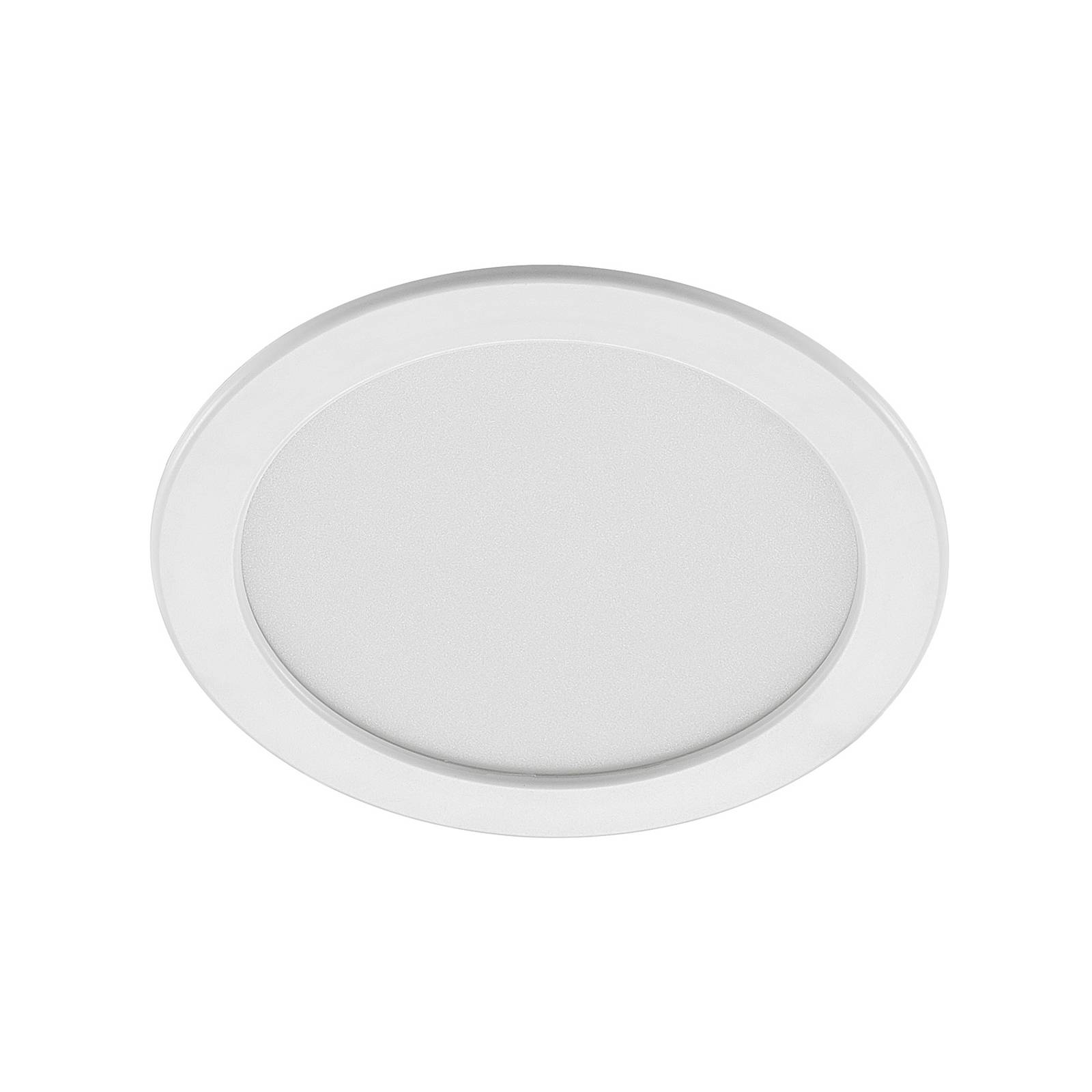 Prios lámpara empotrable LED Cadance, blanco, 22 cm, CCT, IP44, foco ...