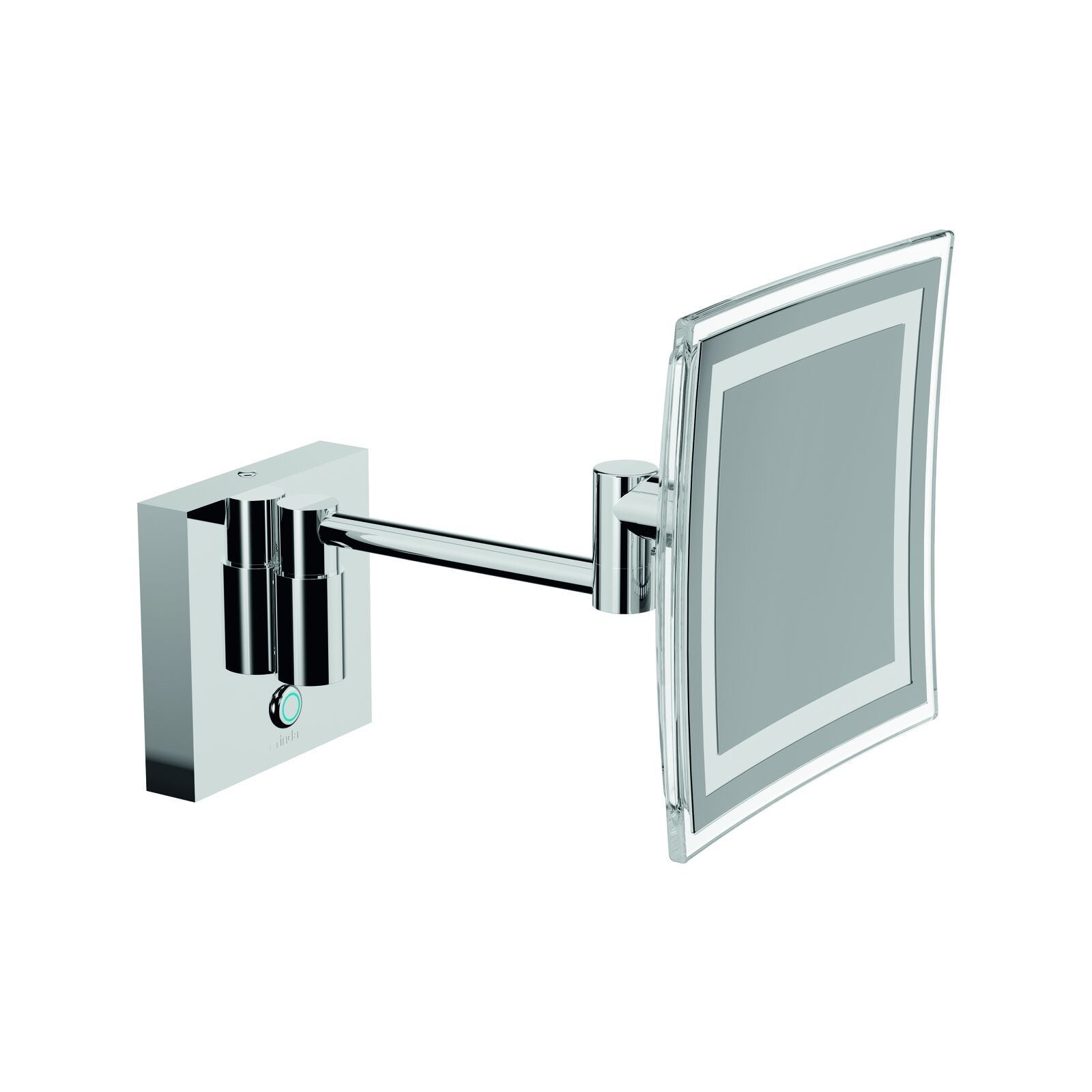 Inda - Miroir grossissant carré 3x avec applique LED, My Mirror | Leroy ...