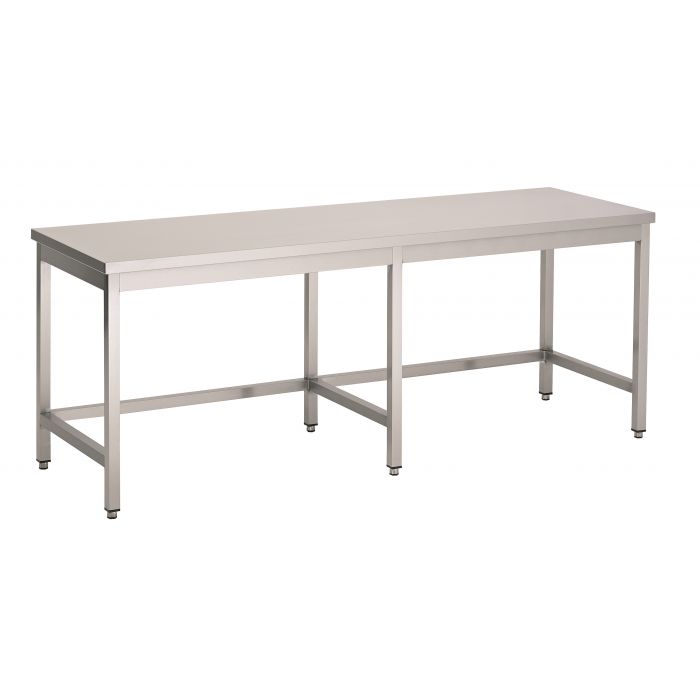 Table Inox Pro Sans Etagère Avec Renfort - Gamme 700 - Combisteel ...