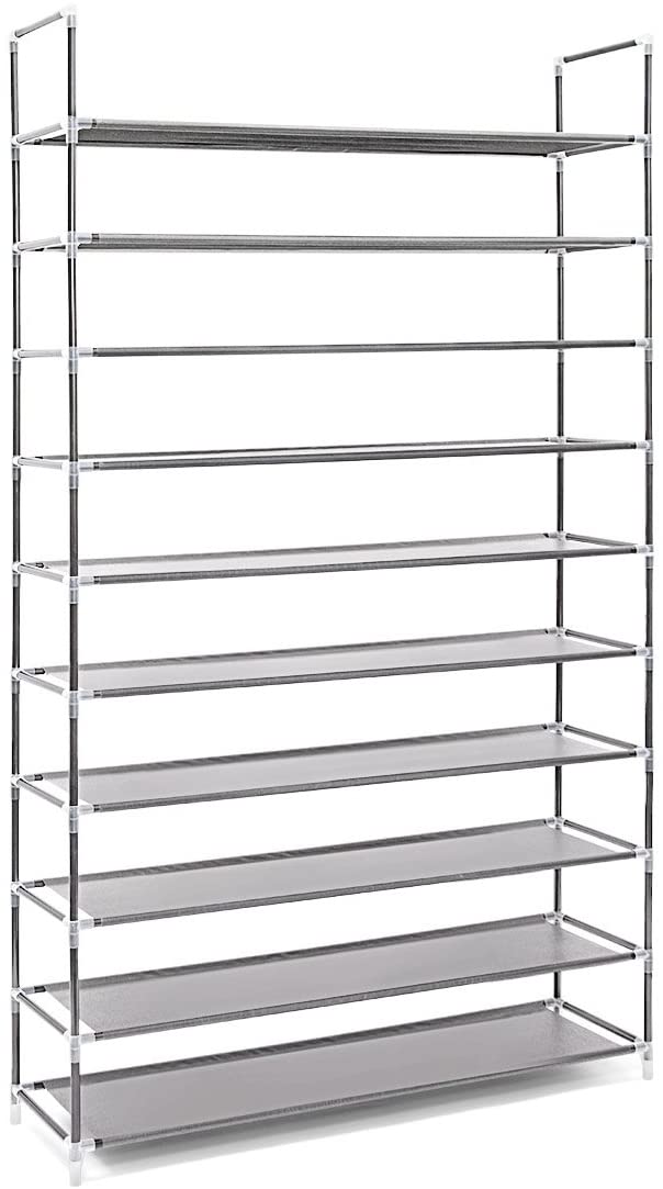 Étagère à chaussures pour 50 paires meuble range-souliers 10 étages ...