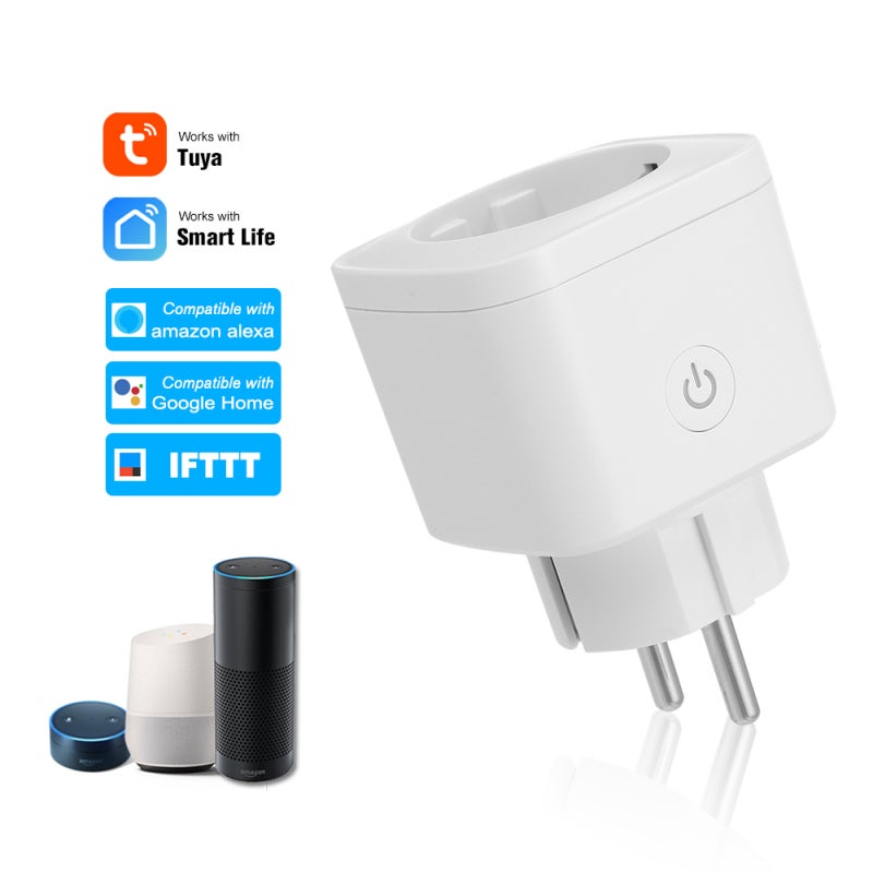 Enchufe Inteligente WiFi Tipo EU E, Control Remoto Inalámbrico ...
