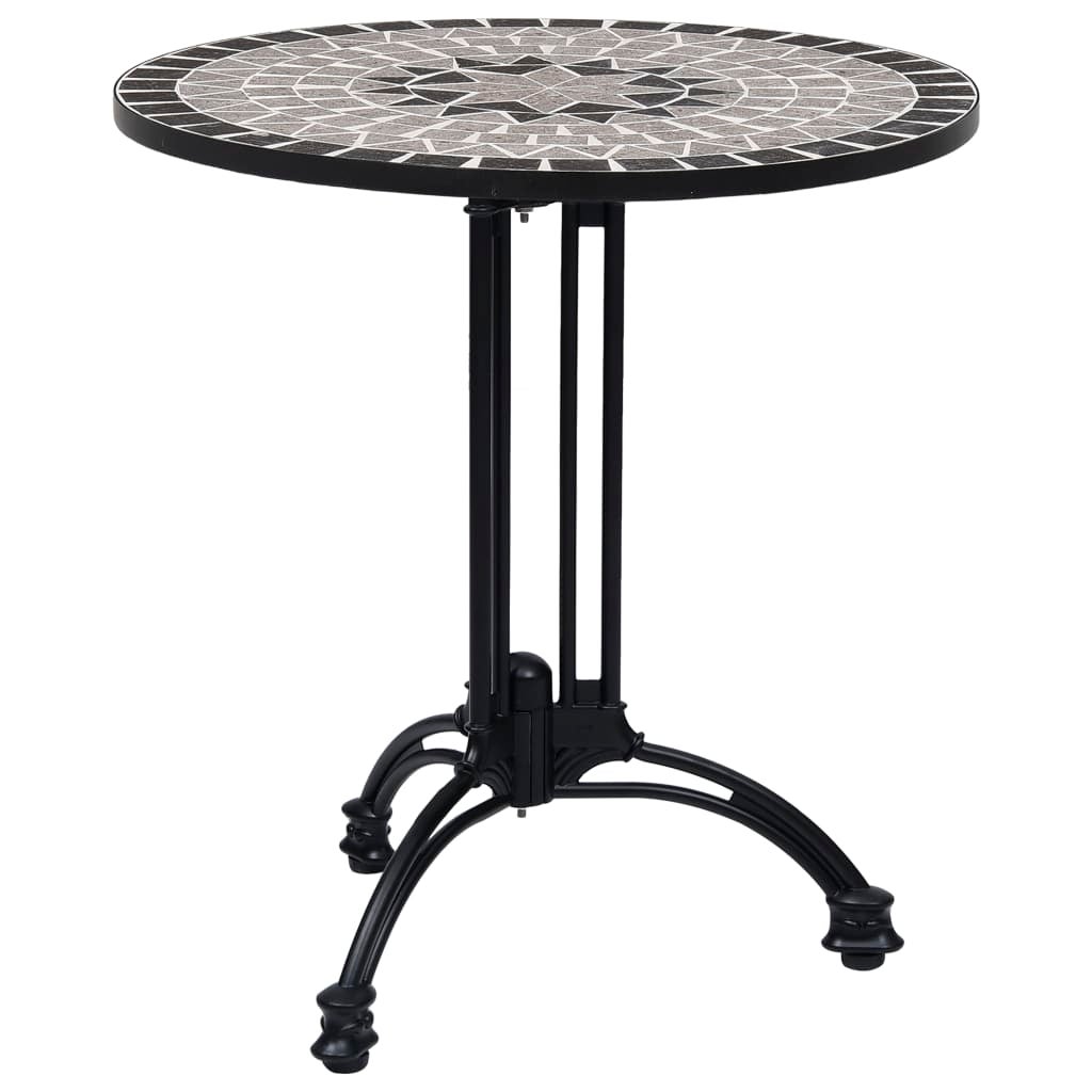 Pied de table bistrot noir ?60x72 cm Fonte d'aluminium | Leroy Merlin