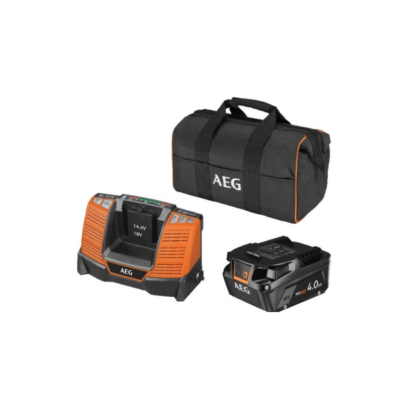 Pack chargeur + 1 batteries 18 V 4,0 Ah HIGH DEMAND SETL1840SHD AEG ...