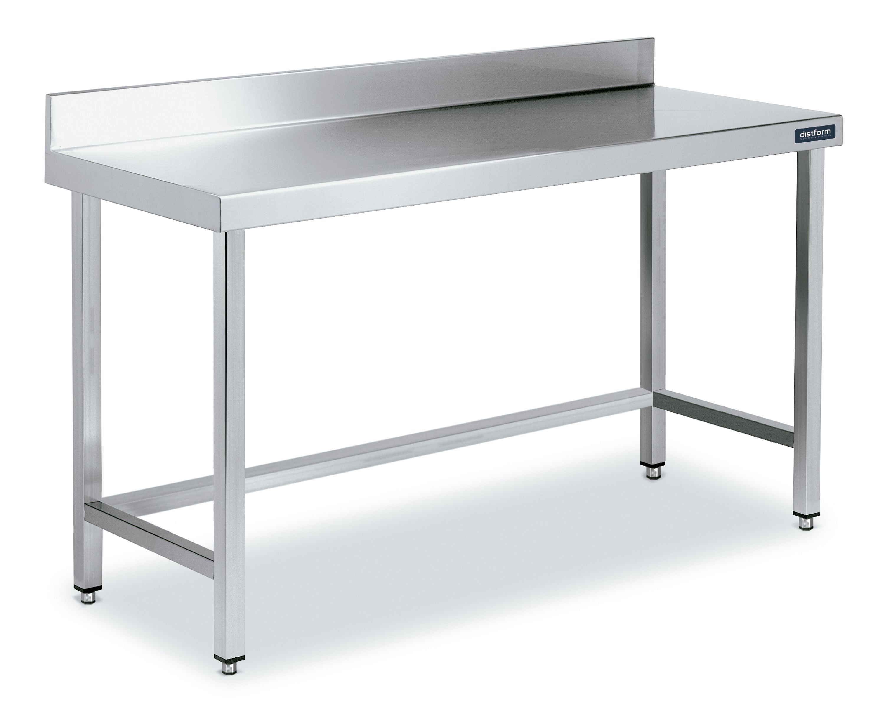 Table Inox de Travail avec Dosseret Gamme 800 - Distform - l160- L0- P0 ...