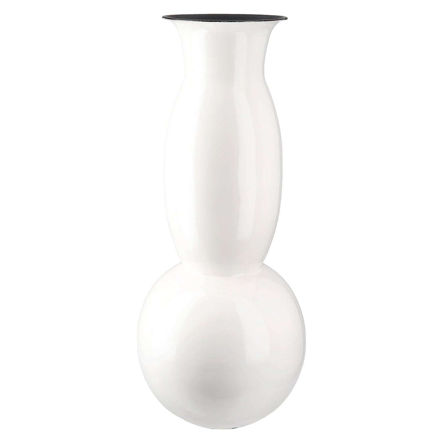 GILDE Vase Neo en blanc, fer, brillant, H.42, 5cm | Leroy Merlin