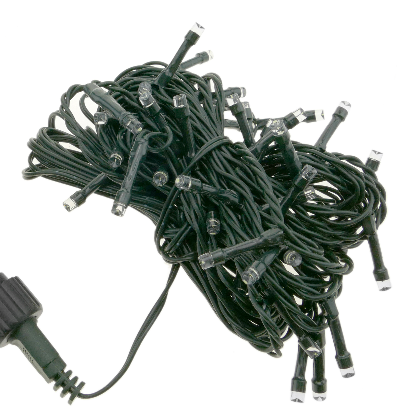 Striscia di luci decorative da 50 luci a LED IP44 con 2 funzioni bianco ...