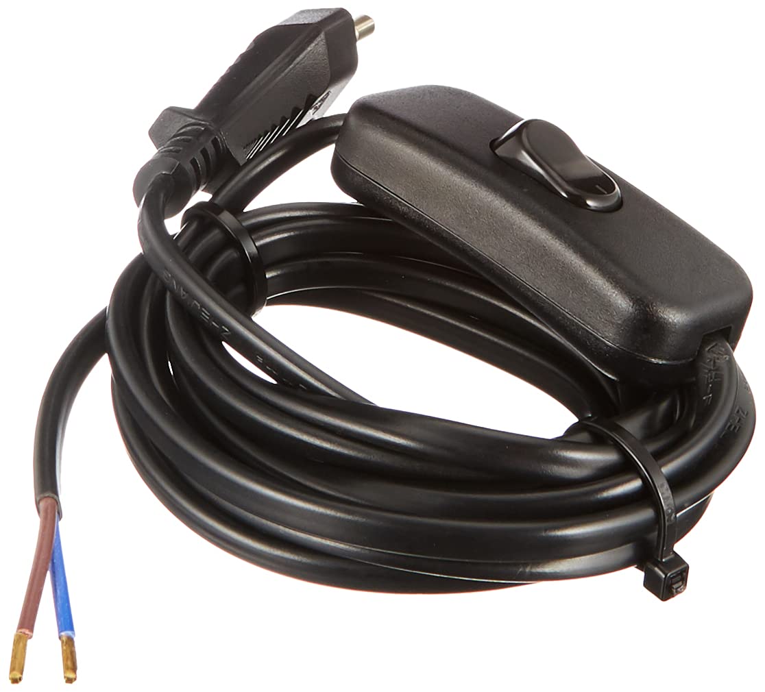 Kopp 140305098, Prolunga con presa tipo europeo, 2 m, e interruttore a ...