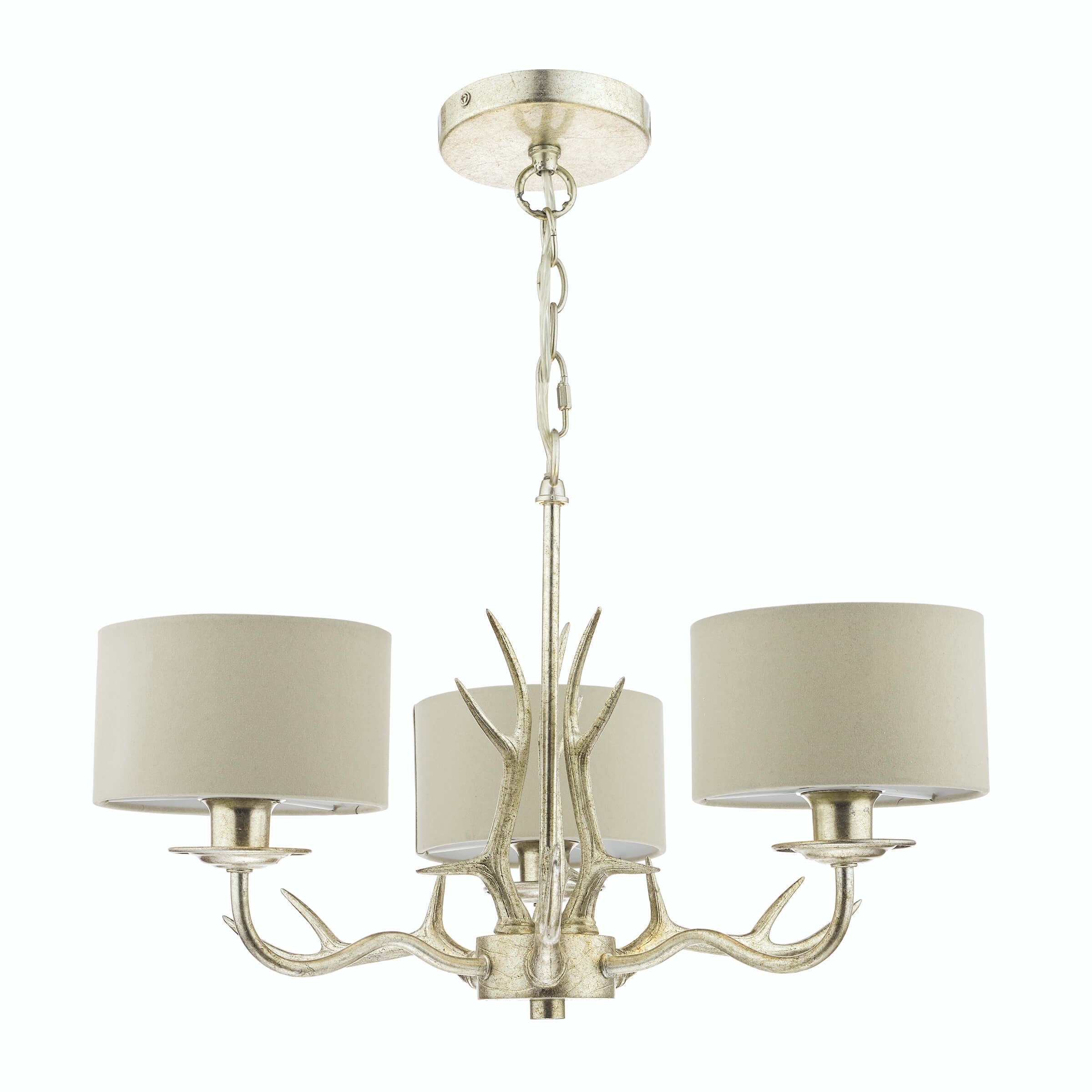 Plafonnier Mulroy Champagne X3, Laura Ashley | Leroy Merlin