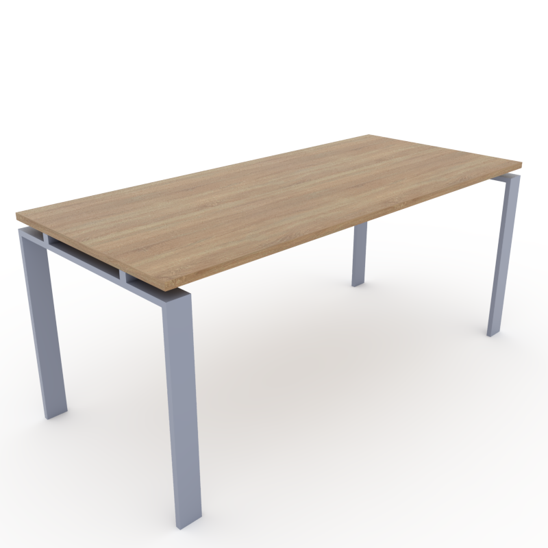 Mesa Oficina estructura abierta color Gris Plata. Tablero melamina ...