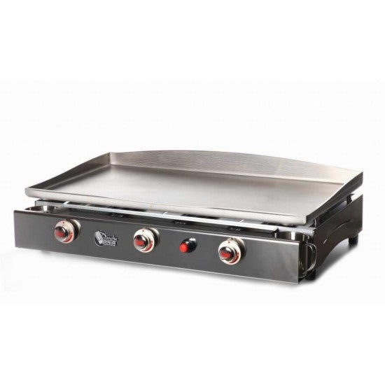 Plancha gaz 3 feux lagos tout inox tsmp - la1_3f | Leroy Merlin