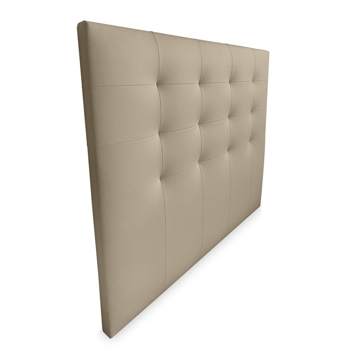 Cabecero Bari Polipiel, 130, Beige, Cama 120 cm, Altura 120cm AMUEBLATE ONLINE | Leroy Merlin