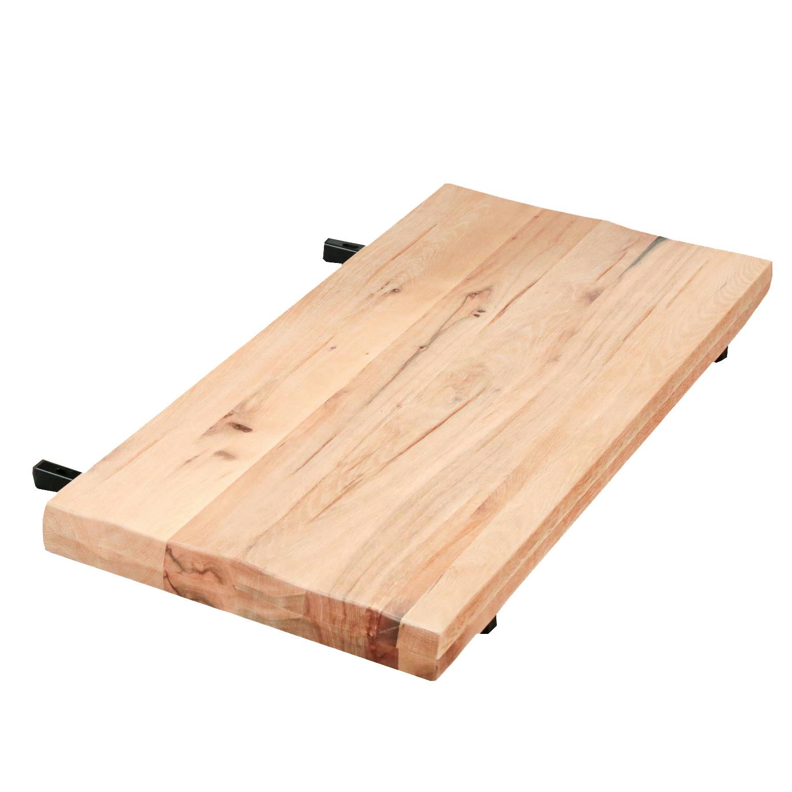 Rallonge pour les tables en chêne blanc bords naturels 200 et 240 cm ...