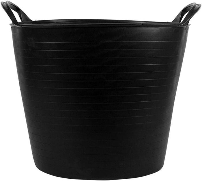 Seau noir 42L plastique flexible avec poignées BELLOTA | Leroy Merlin