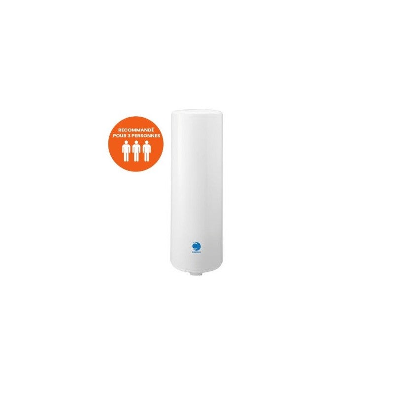 Chauffe-Eau Électrique 150L CUMULUS Stéatite Vertical Mural Monophasé ...