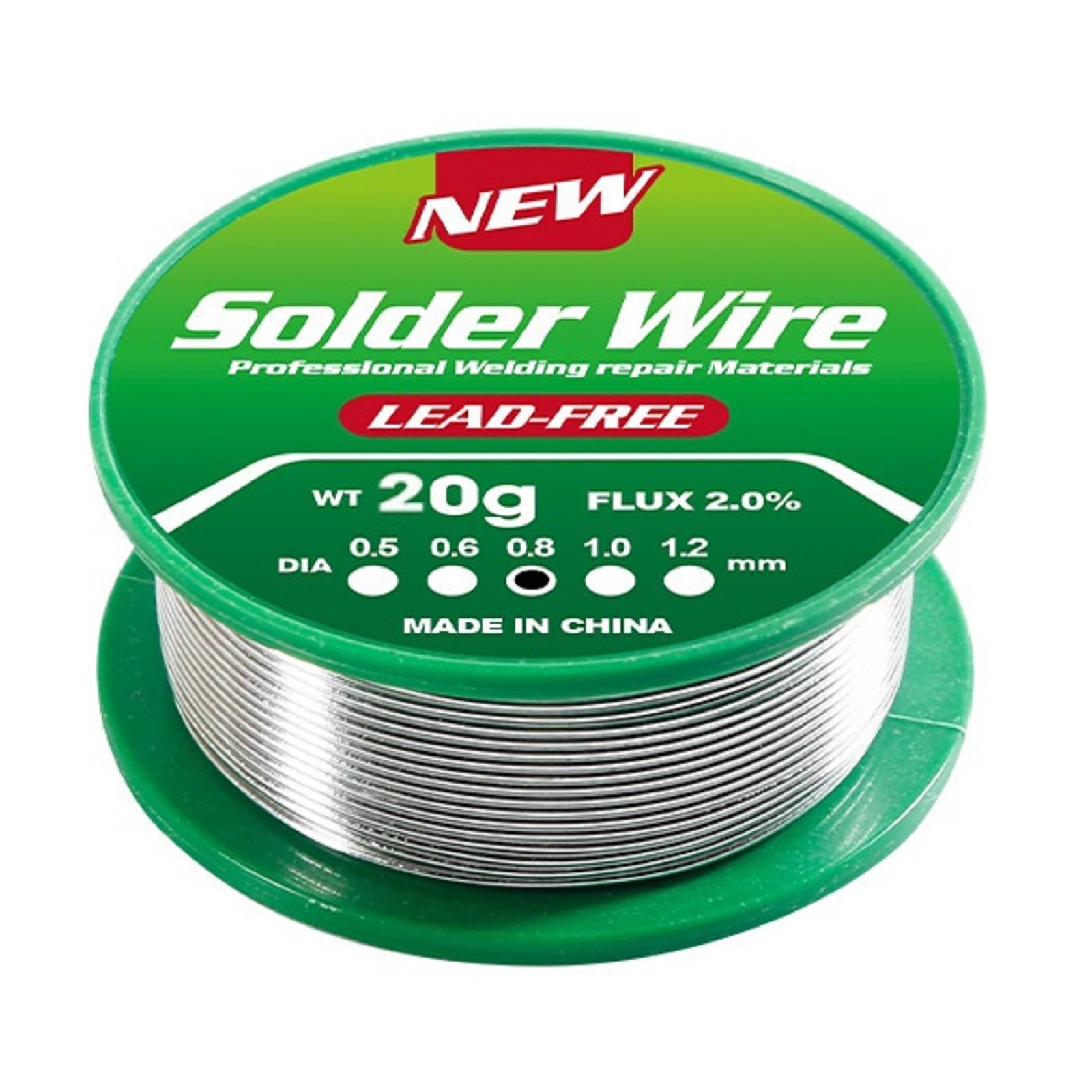 Brasure, fil à souder sans plomb de 0,8 mm (20 g), âme fine avec flux ...