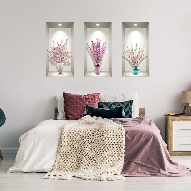 Stickers 3D fleurs bouquets de cerisier 60 x 90 cm | Leroy Merlin Stickers 3D fleurs bouquets de cerisier 60 x 90 cm | Leroy Merlin