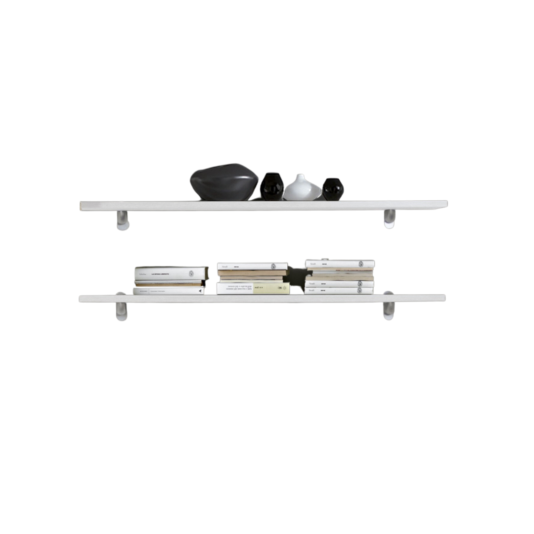 Coppia mensole a parete colore Bianco H2,2x120x23cm | Leroy Merlin